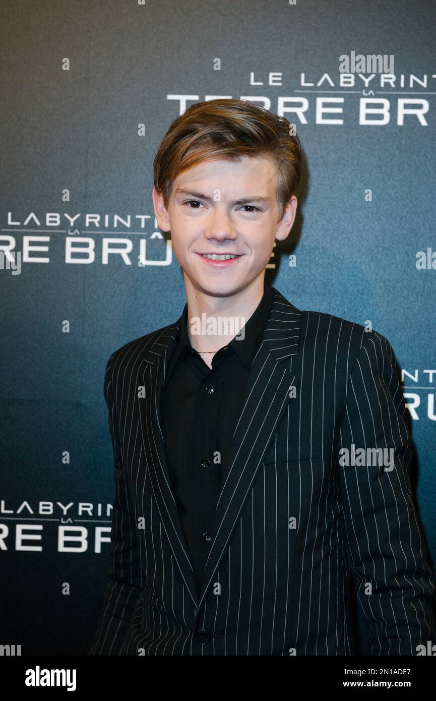 British actor Thomas Brodie-Sangster poses for photogrpaher as he ...