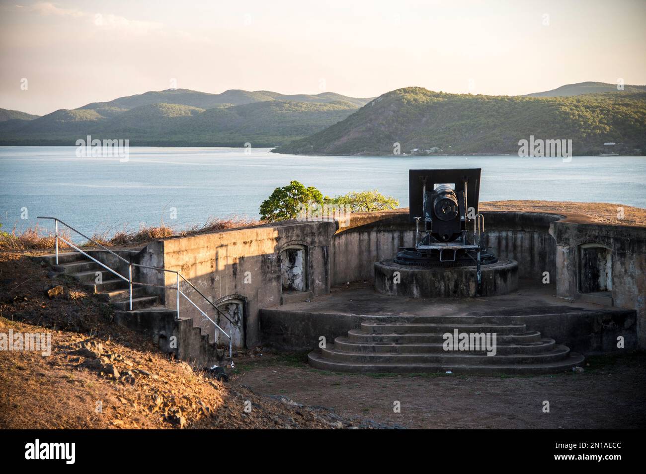 Thursday Island decommissioned armaments on Green Hill Fort, in the ...