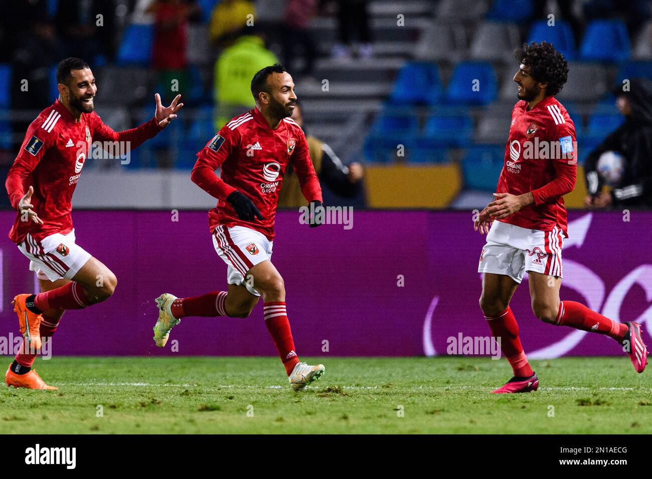 Tanger Med, Morocco - February 04: Mohamed Afsha of Al Ahly (C ...