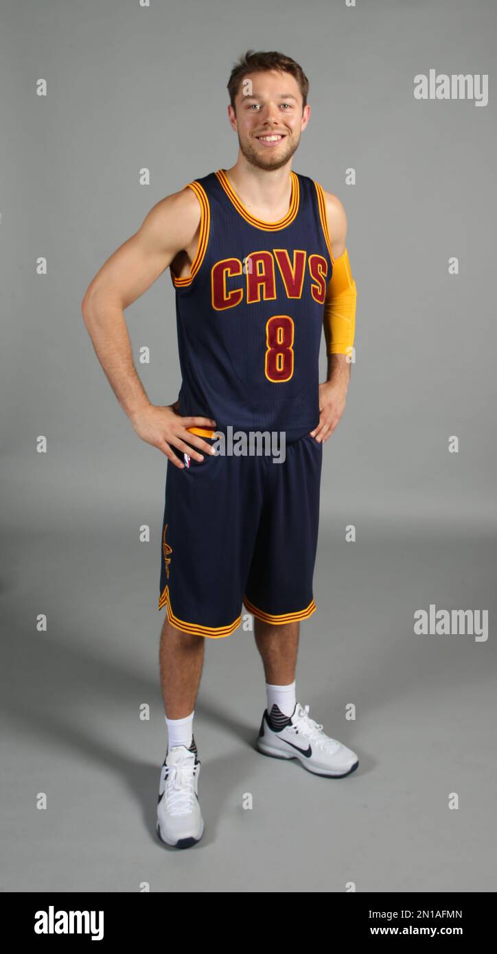 Cleveland Cavaliers' Matthew Dellavedova poses during the NBA team's ...