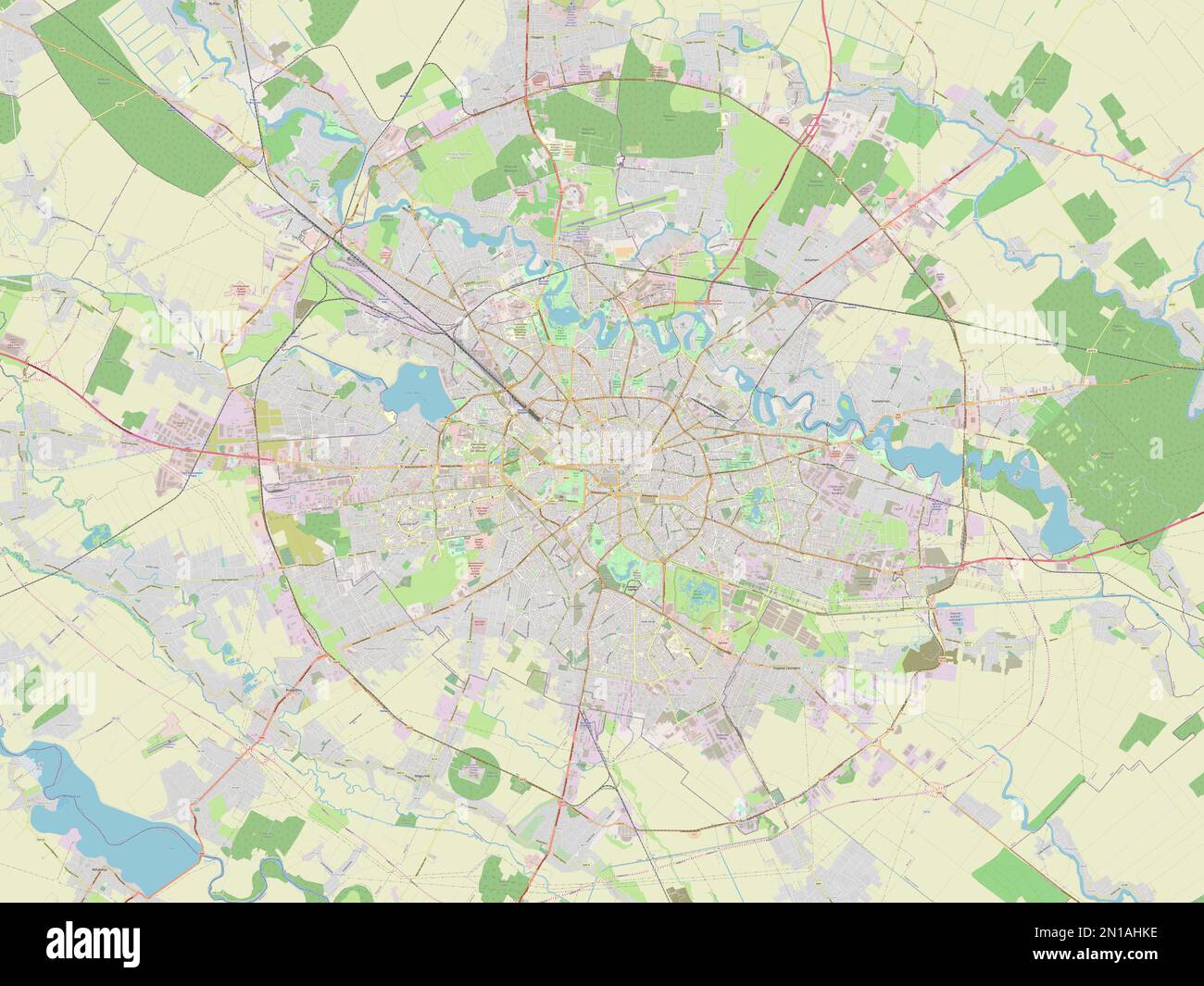 Bucharest outline map hi-res stock photography and images - Alamy