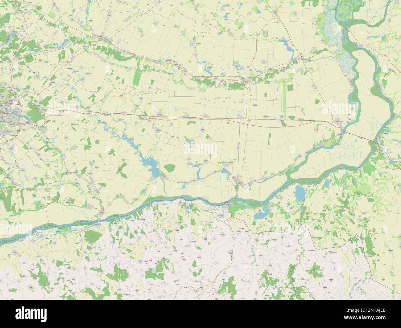 Calarasi, county of Romania. Open Street Map Stock Photo - Alamy