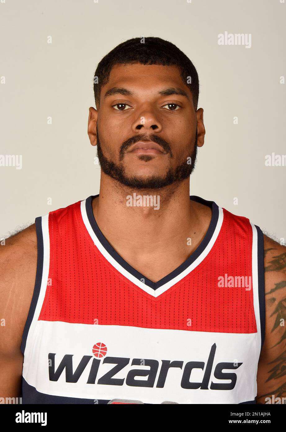 Washington Wizards' Jaleel Roberts poses for a photo during NBA ...