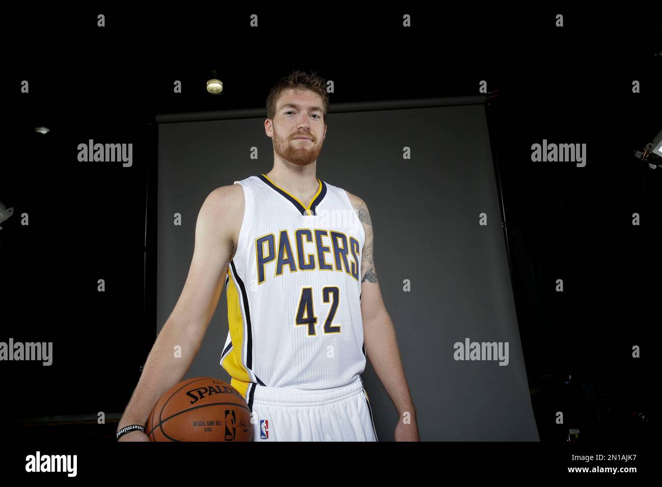 Indiana Pacers forward Shayne Whittington (42) poses for a portrait ...