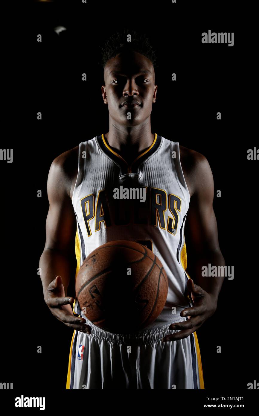 Indiana Pacers forward Myles Turner (33) poses for a portrait during ...