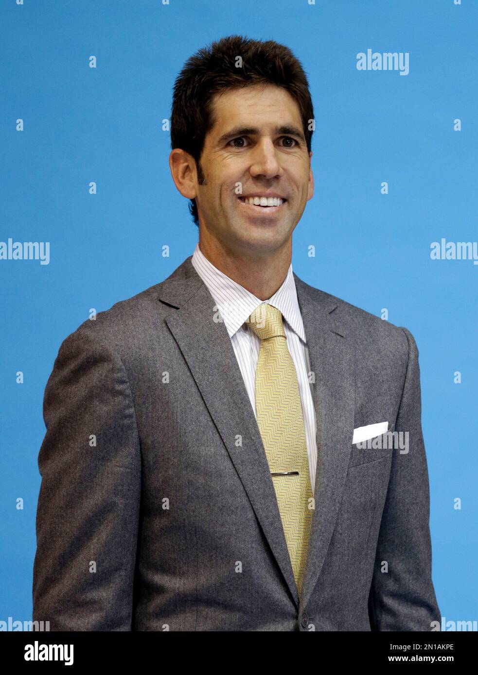 Golden State Warriors general manager Bob Myers poses for a photograph ...
