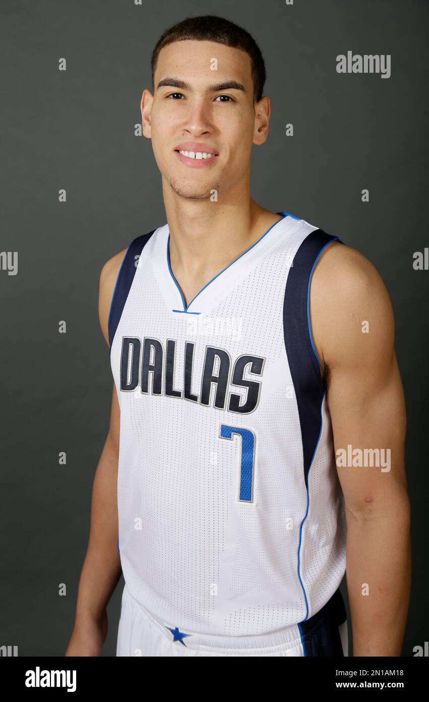 Dallas Mavericks forward Dwight Powell poses for a photo during NBA ...