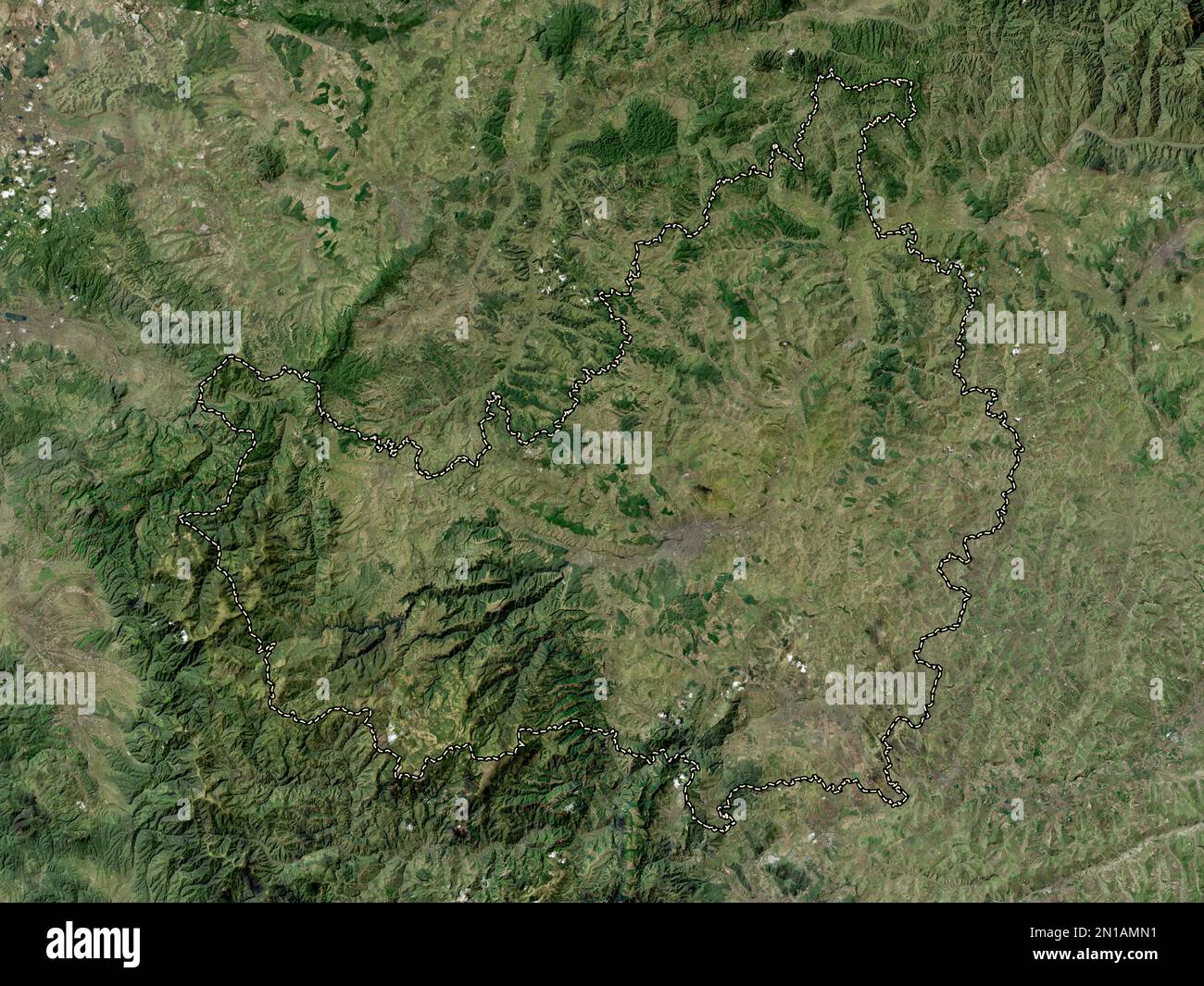Cluj, county of Romania. High resolution satellite map Stock Photo - Alamy