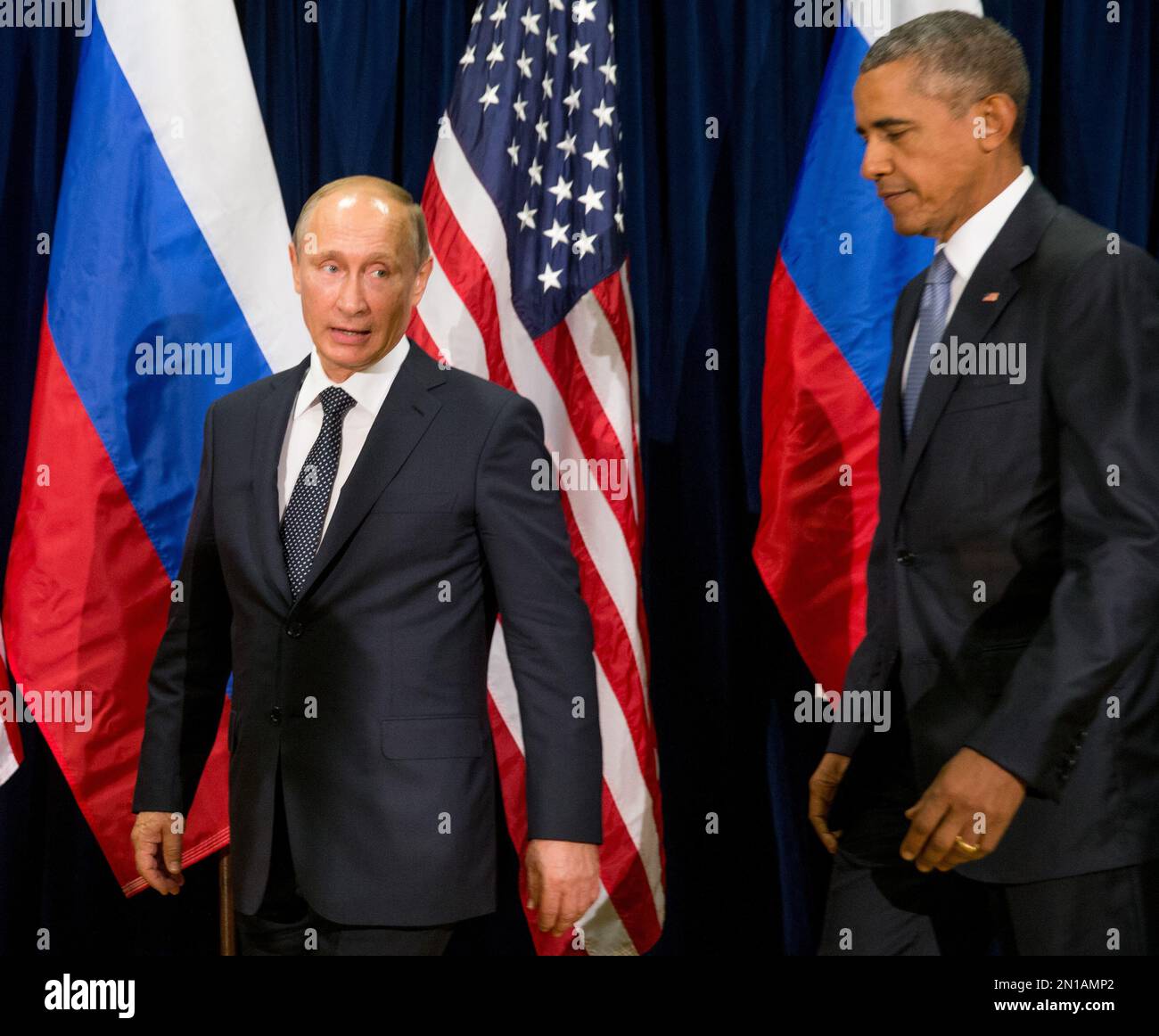 United States President Barack Obama, right, and Russia's President ...