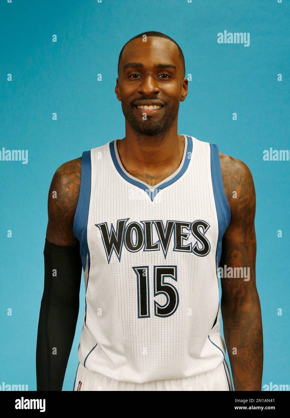 Minnesota Timberwolves' Shabazz Muhammad poses for the NBA basketball ...