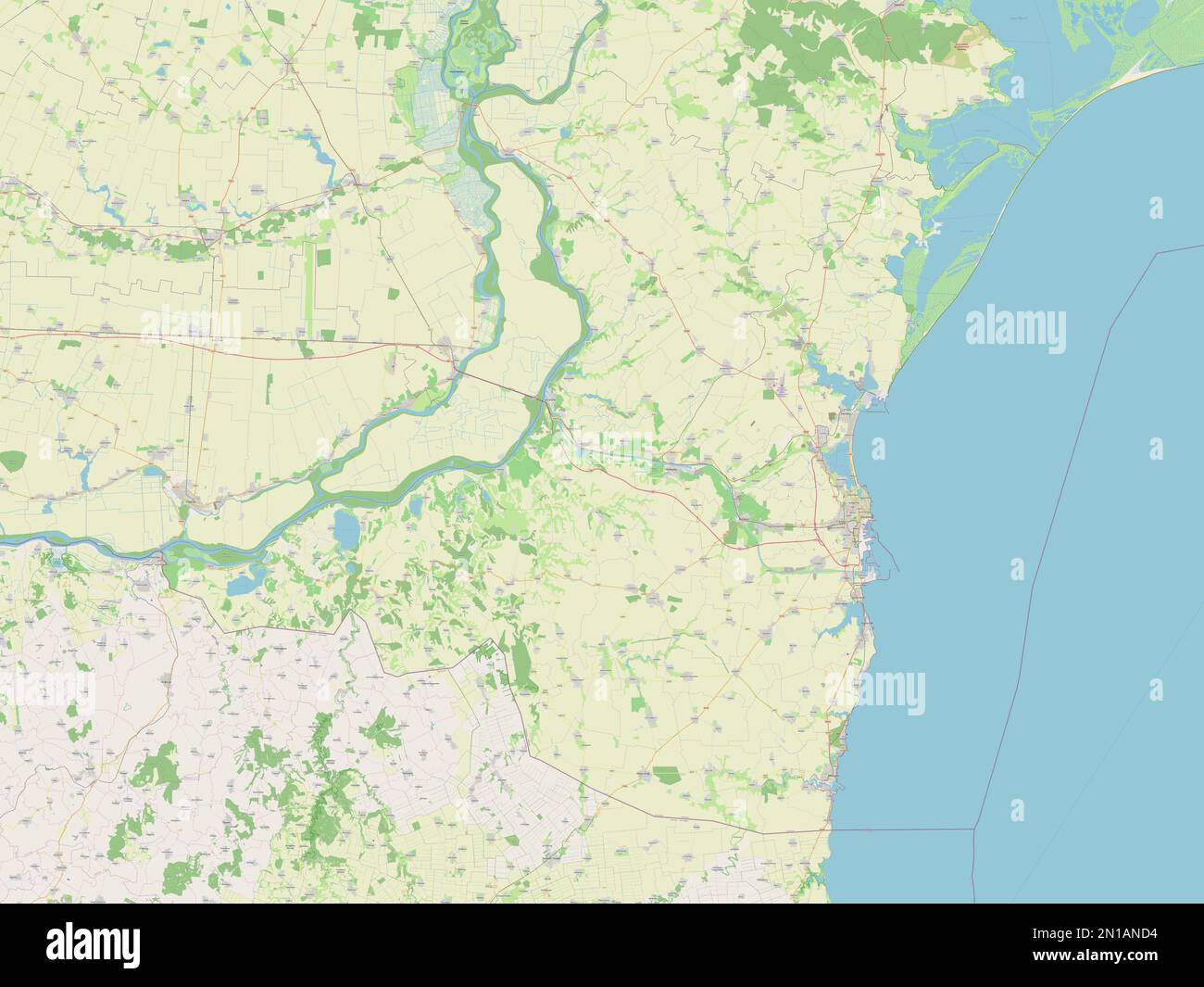 Constanta, county of Romania. Open Street Map Stock Photo - Alamy