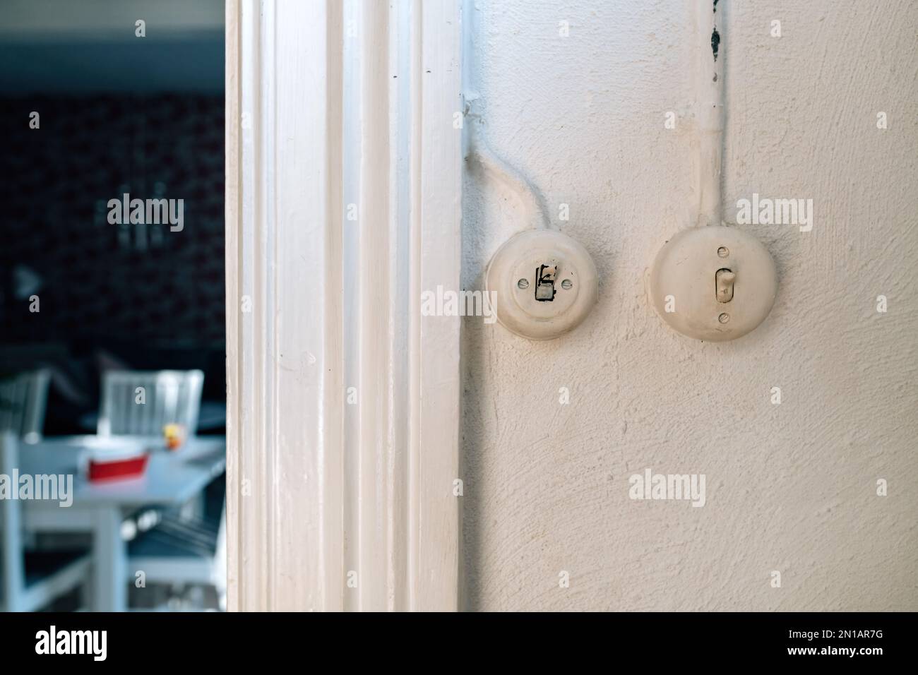 Old electrical switch room hi-res stock photography and images - Alamy