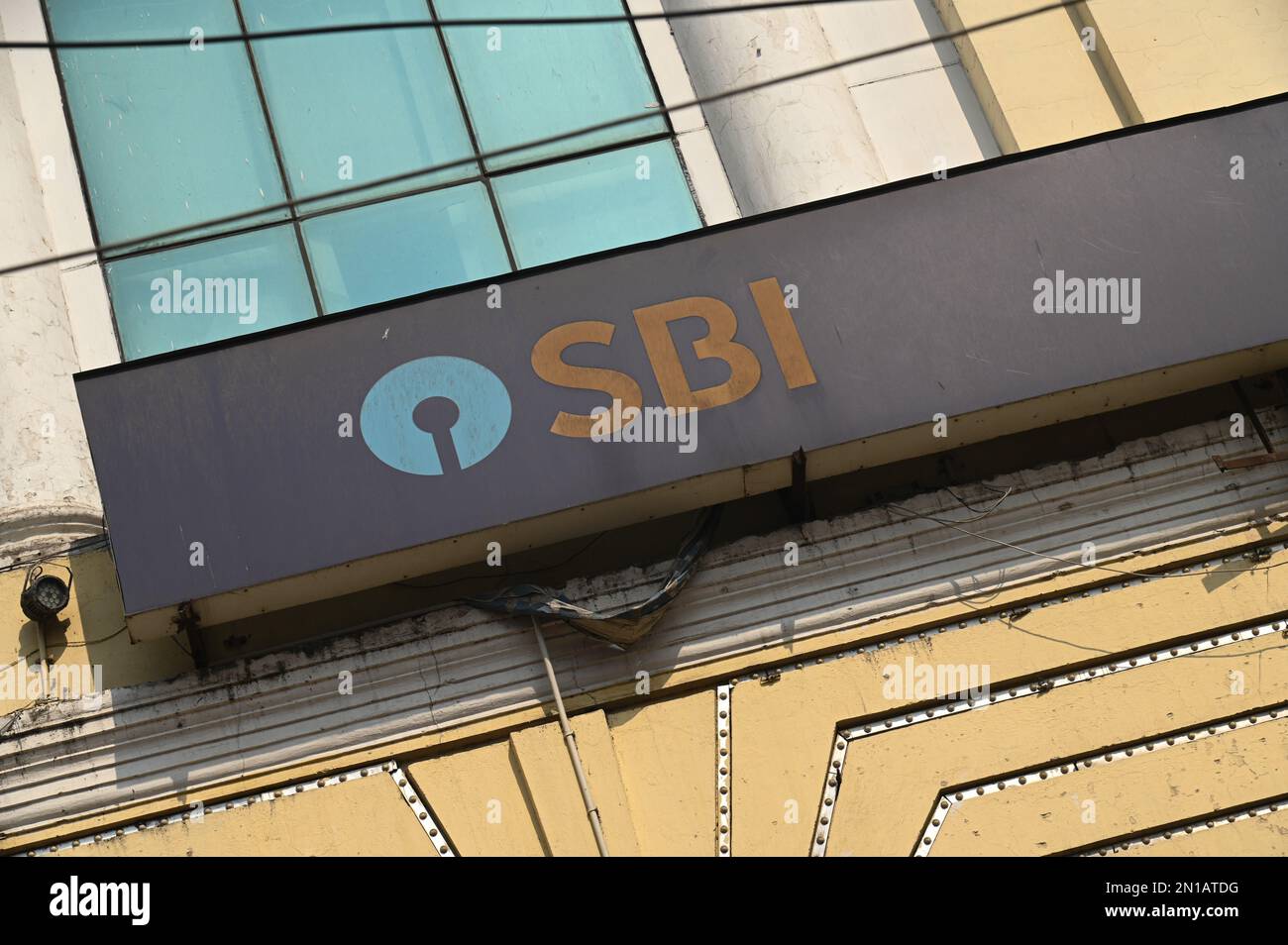 New Delhi, Delhi, India. 6th Feb, 2023. A logo of the State Bank of ...