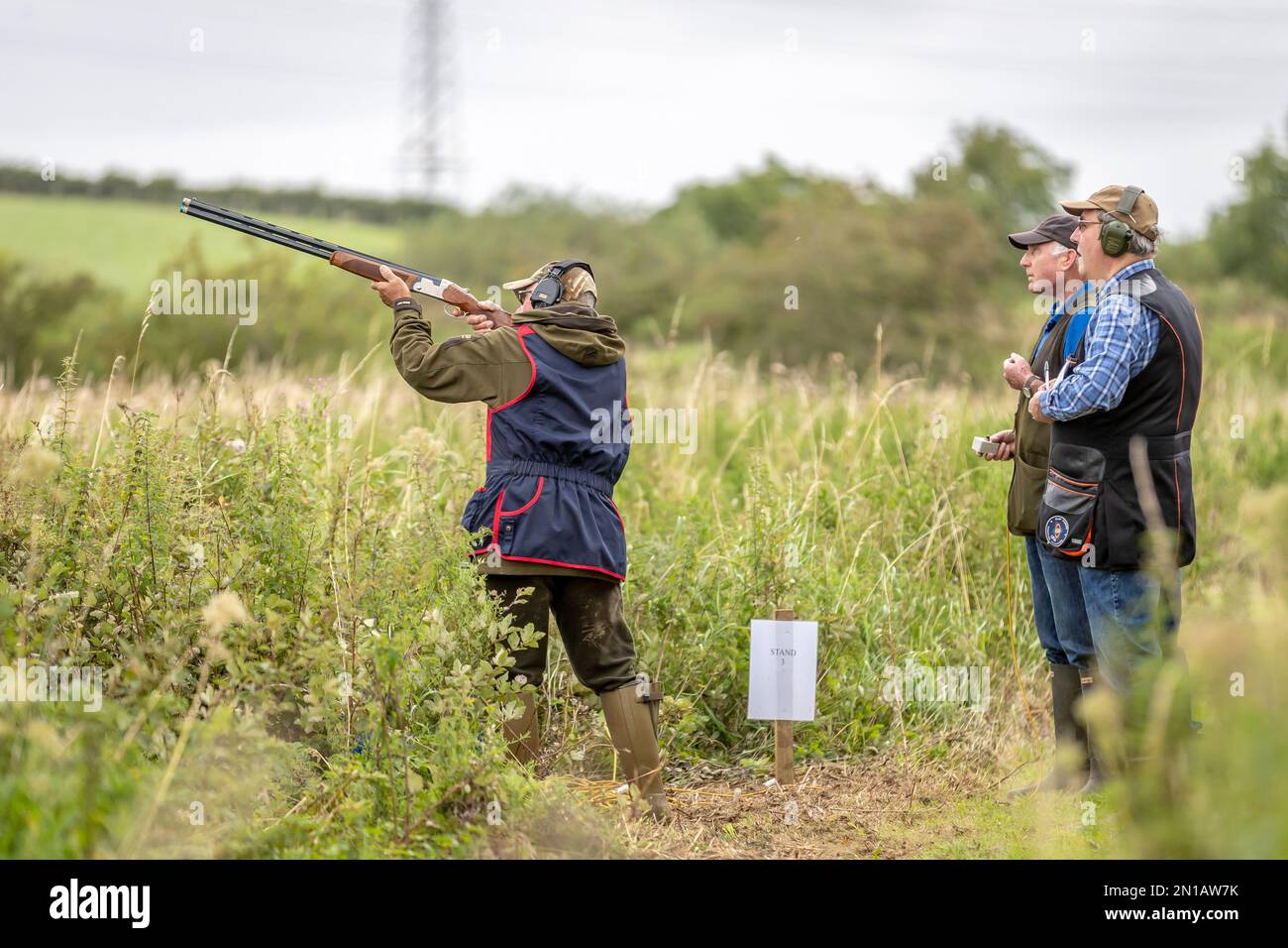 People shooting at Charity Clay Pigeon shoot Stock Photo - Alamy
