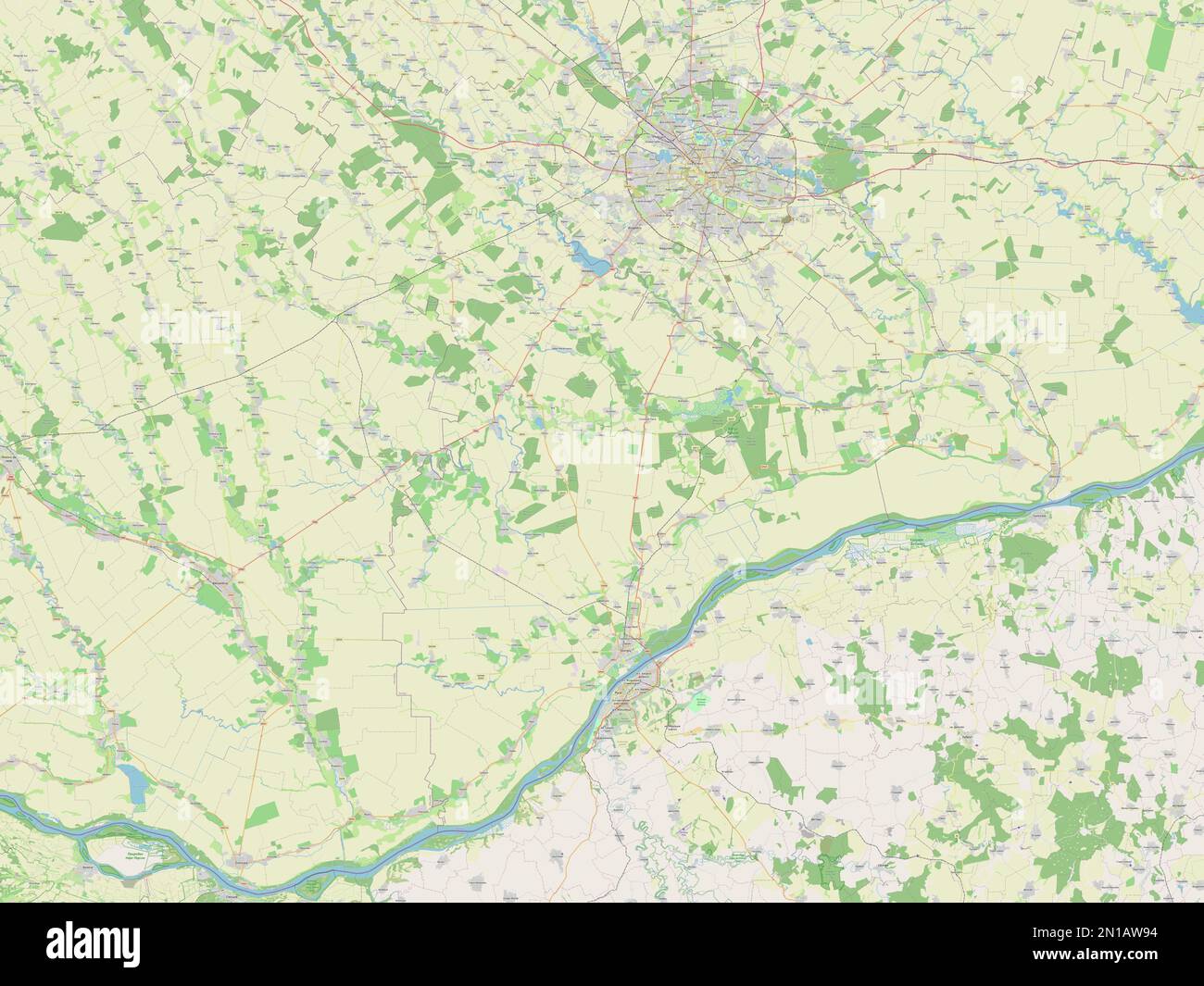 Giurgiu, county of Romania. Open Street Map Stock Photo - Alamy