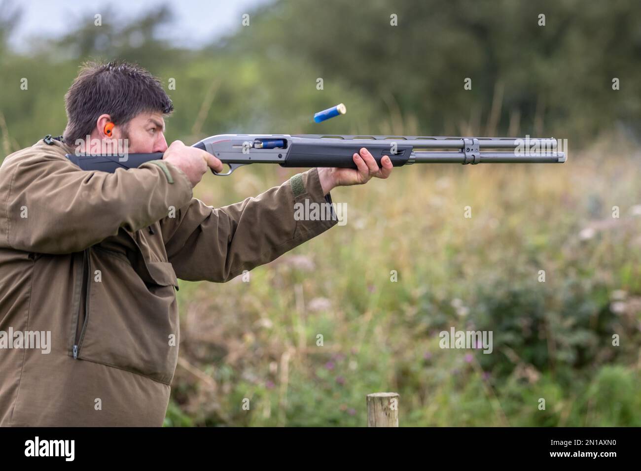 People shooting at Charity Clay Pigeon shoot Stock Photo - Alamy