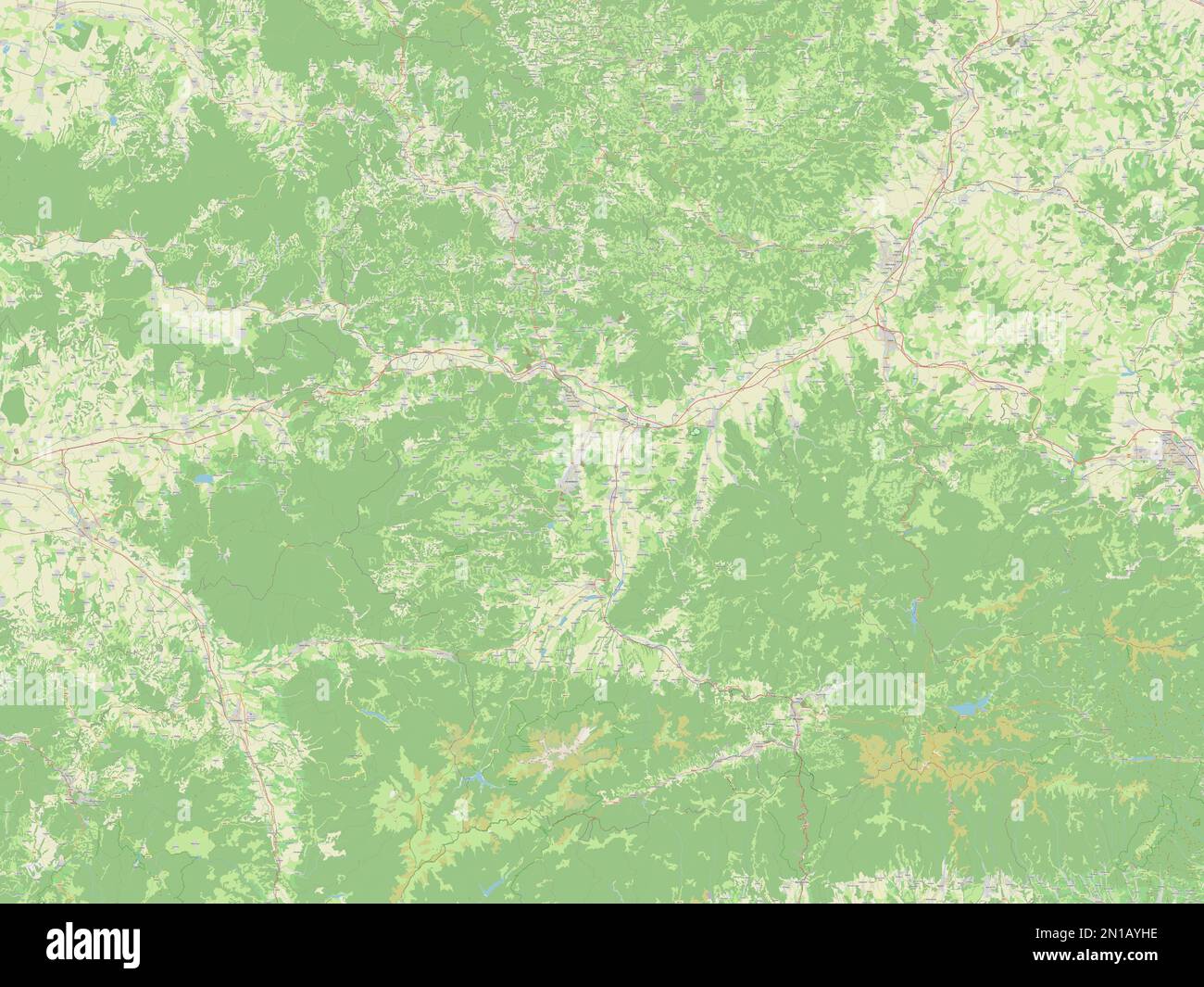 Hunedoara, county of Romania. Open Street Map Stock Photo - Alamy