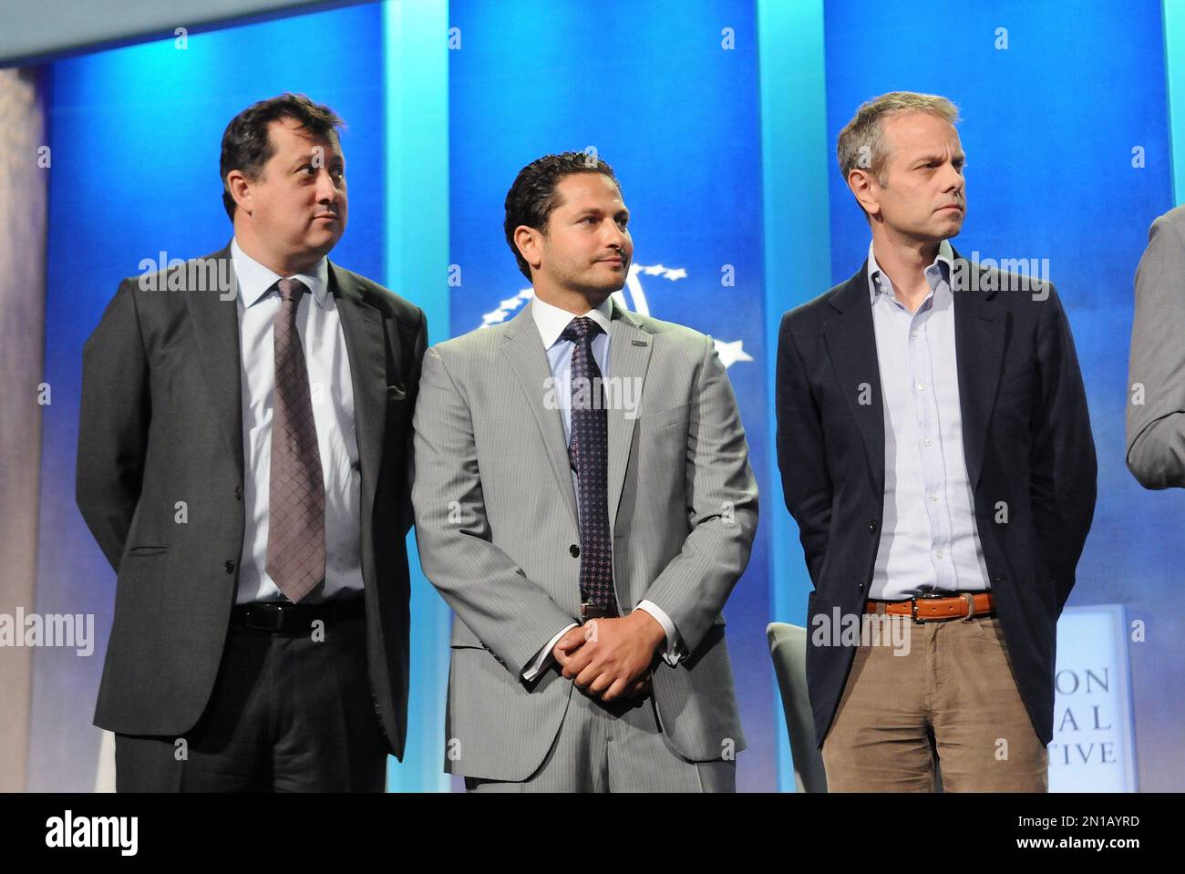 Members of the Hult Prize board of directors, from left, Dr. Stephen ...