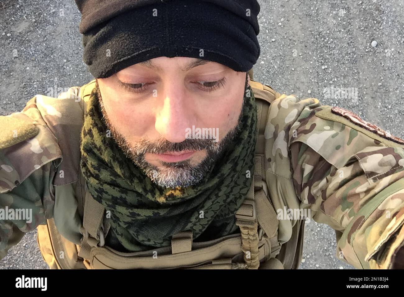 soldier selfie while he is fighting war Stock Photo - Alamy