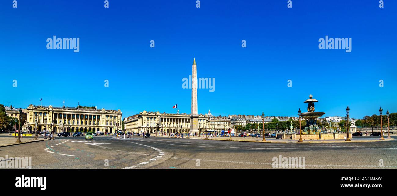 Luxor Obelisk at the Place de la Concorde in Paris, the capital of ...