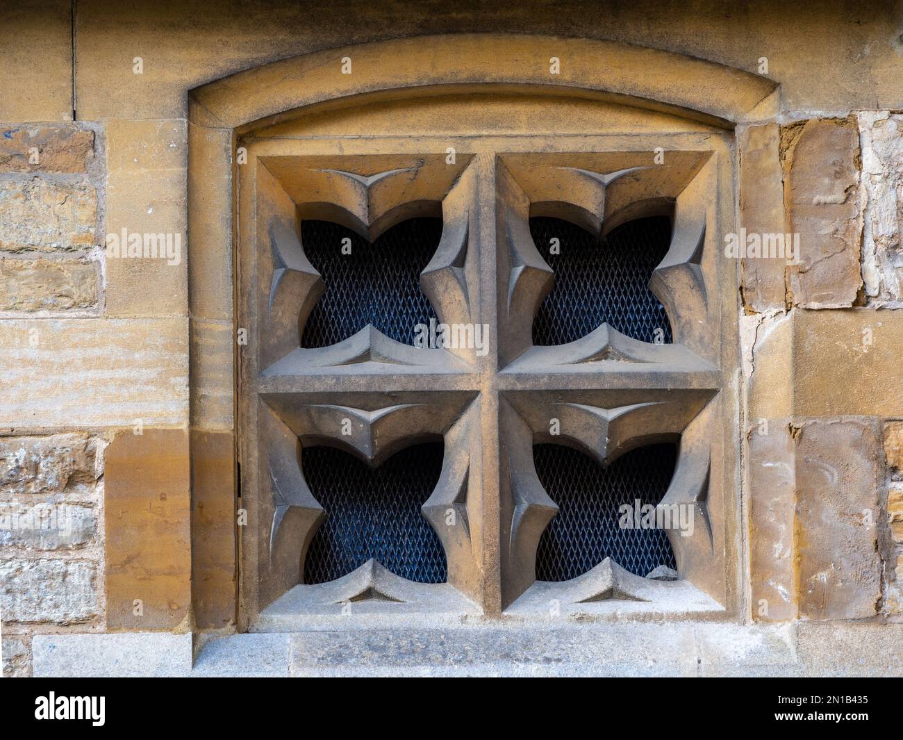 Window detail, the church of St George the Martyr, Wootton, Northampton ...