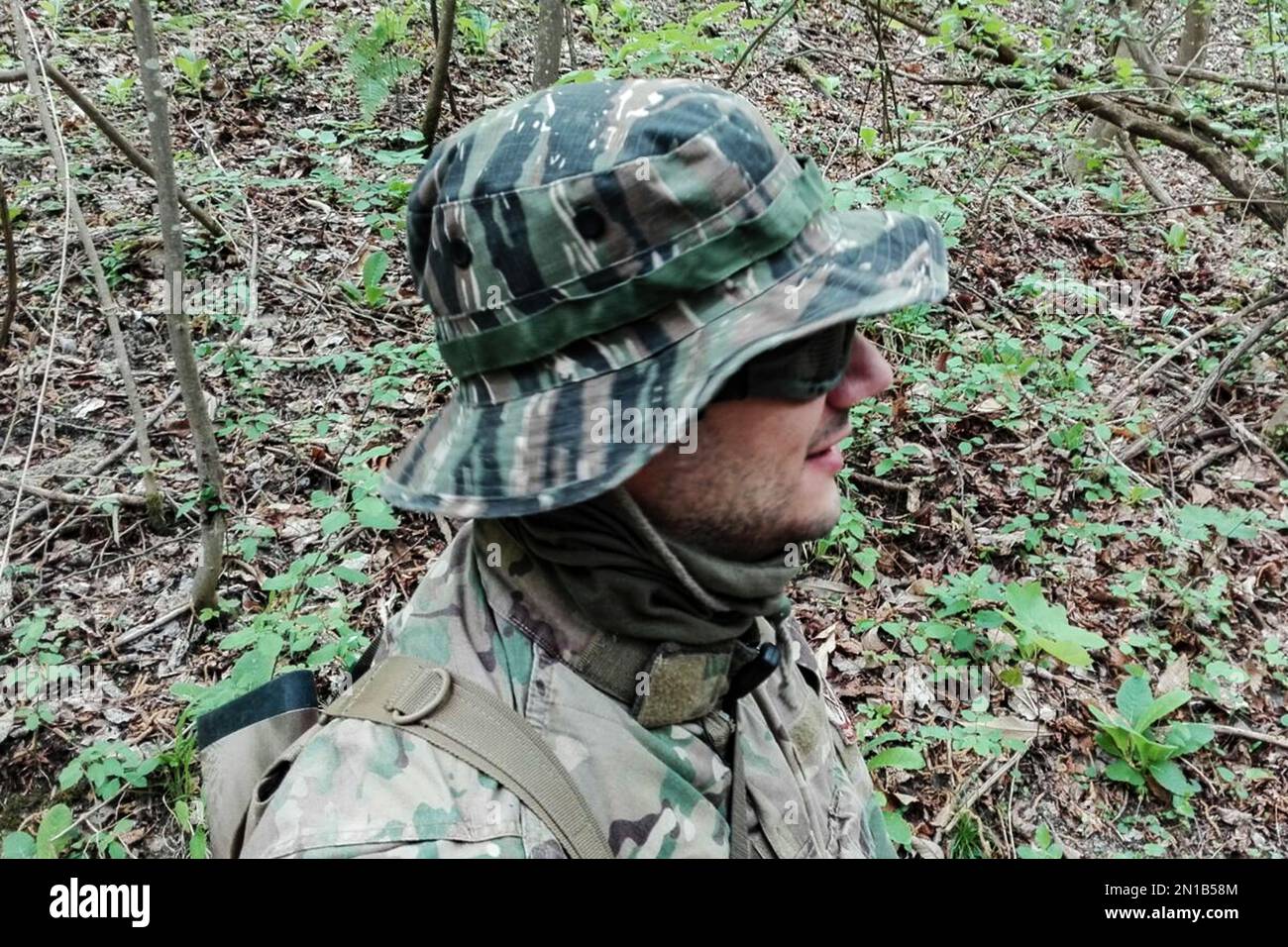 soldier selfie while he is fighting war Stock Photo - Alamy