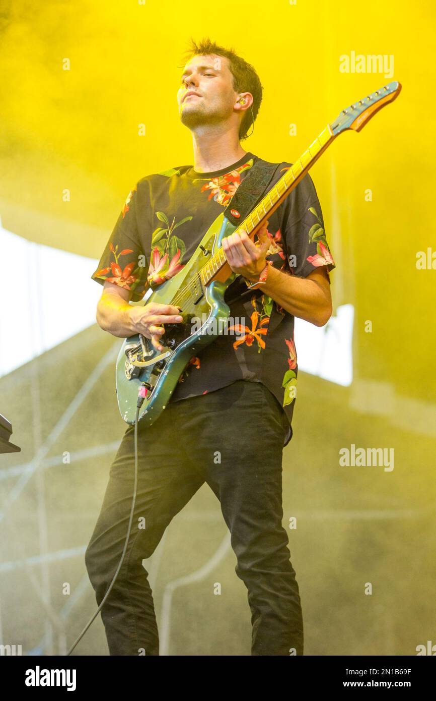 Edmund Irwin-Singer of Glass Animals performs during the Life is ...