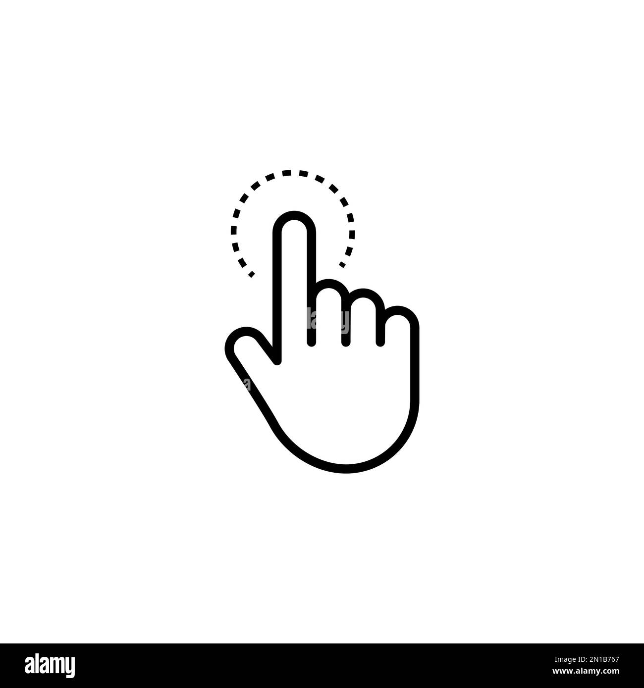 Click Cursor Set Computer Pointer Hand And Arrow Icon Press Pick Action Element Vector Web 