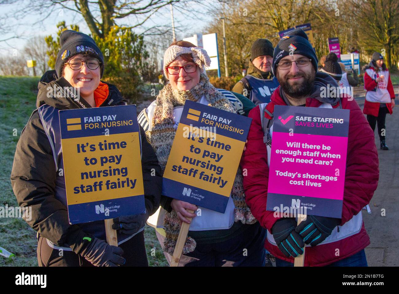 Preston, Lancashire. 6 Feb 2023. UK Weather. -2C as Understaffed ...