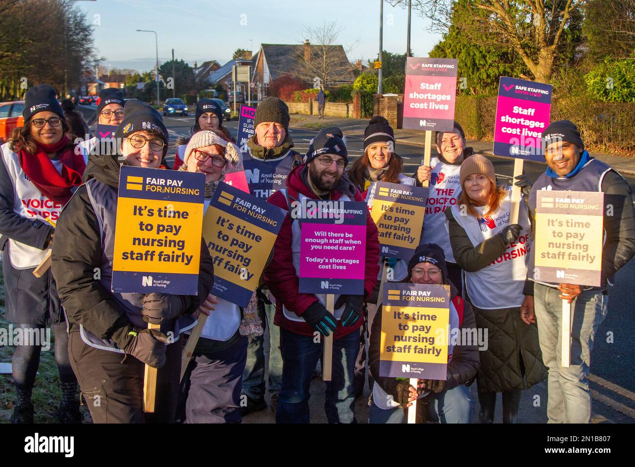 Preston, Lancashire. 6 Feb 2023. UK Weather. -2C as Understaffed ...
