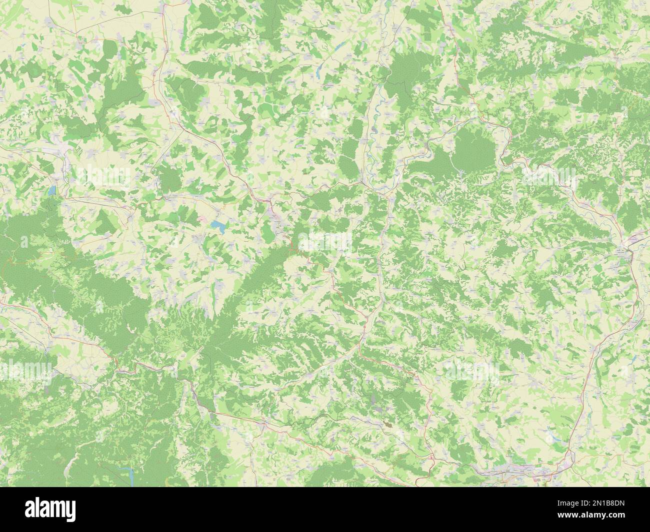 Salaj, county of Romania. Open Street Map Stock Photo - Alamy