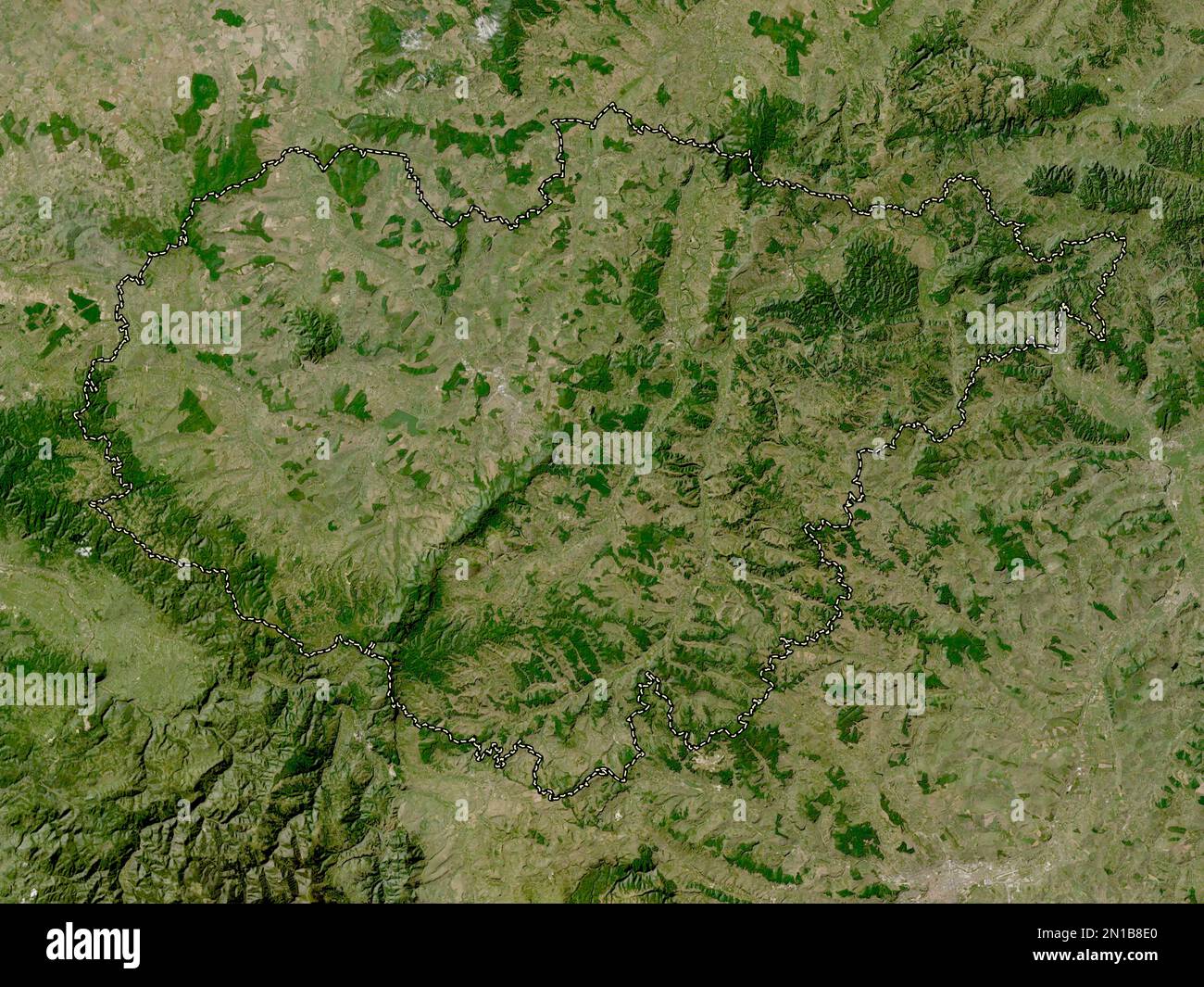 Salaj, county of Romania. Low resolution satellite map Stock Photo - Alamy