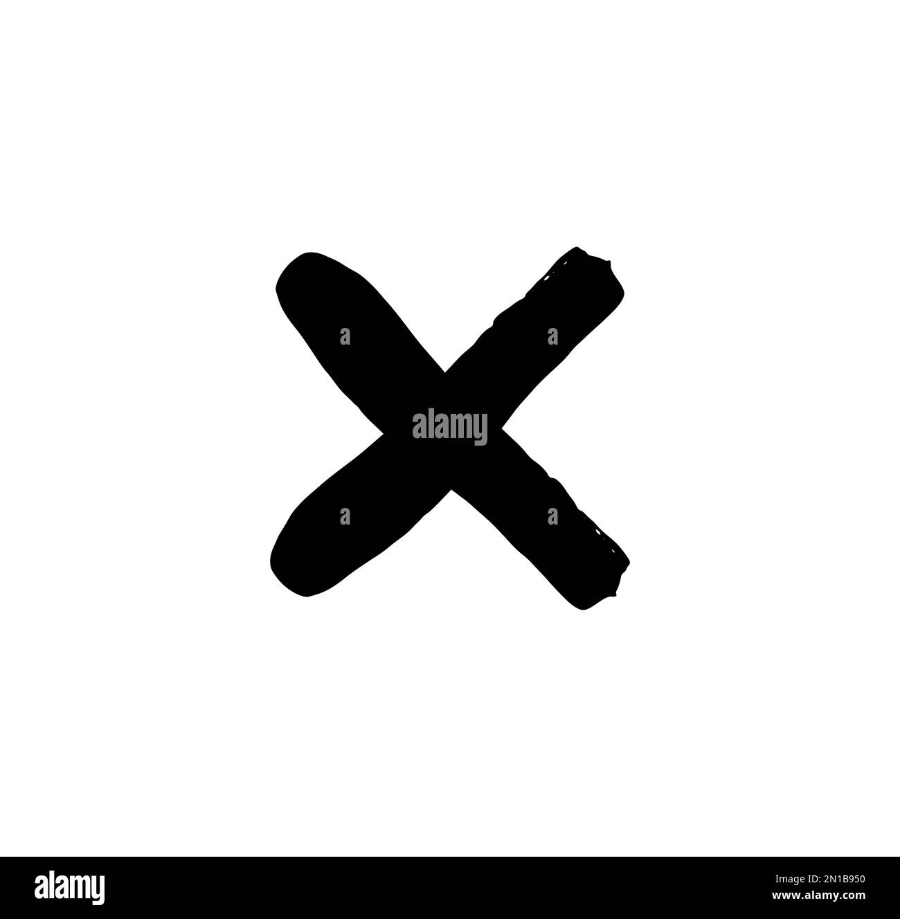 Checkbox. Check signs V X. Chalk and brush checkmarks set. Vector set ...