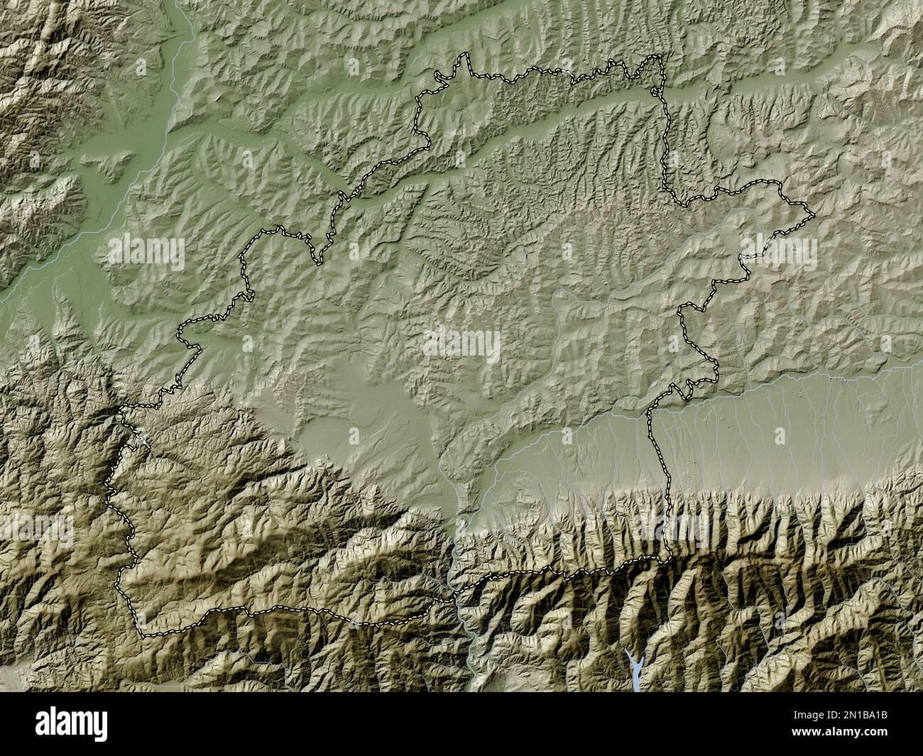 Sibiu, county of Romania. Elevation map colored in wiki style with ...
