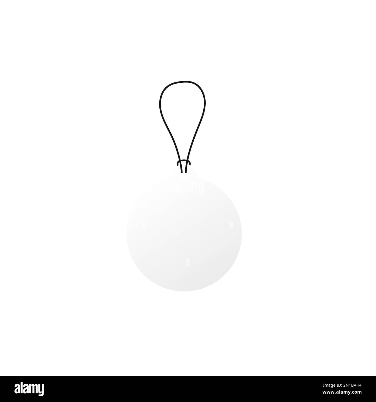 Empty white price tag label. Paper realistic card sale badge. Vector ...