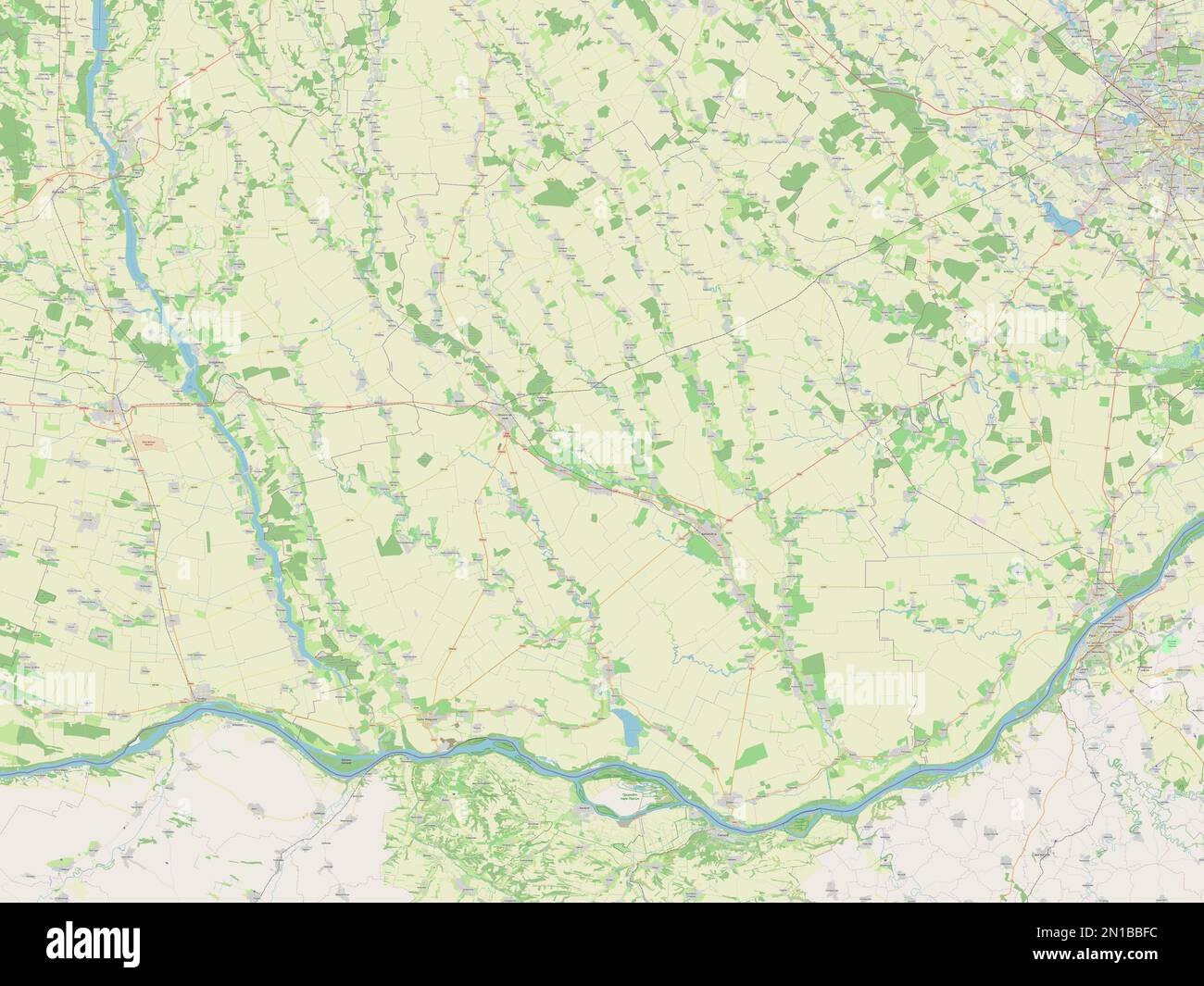 Teleorman, county of Romania. Open Street Map Stock Photo - Alamy