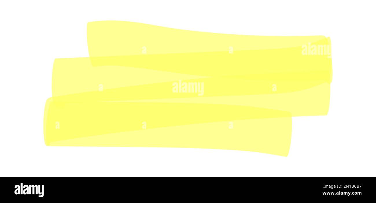 Marker highlighter elements. Hand drawn shape line Stock Vector Image ...