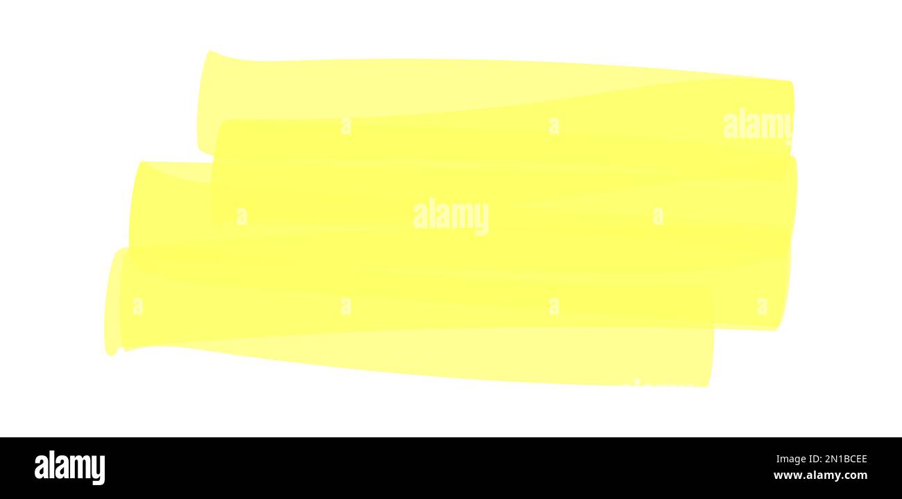 Marker highlighter elements. Hand drawn shape line Stock Vector Image ...