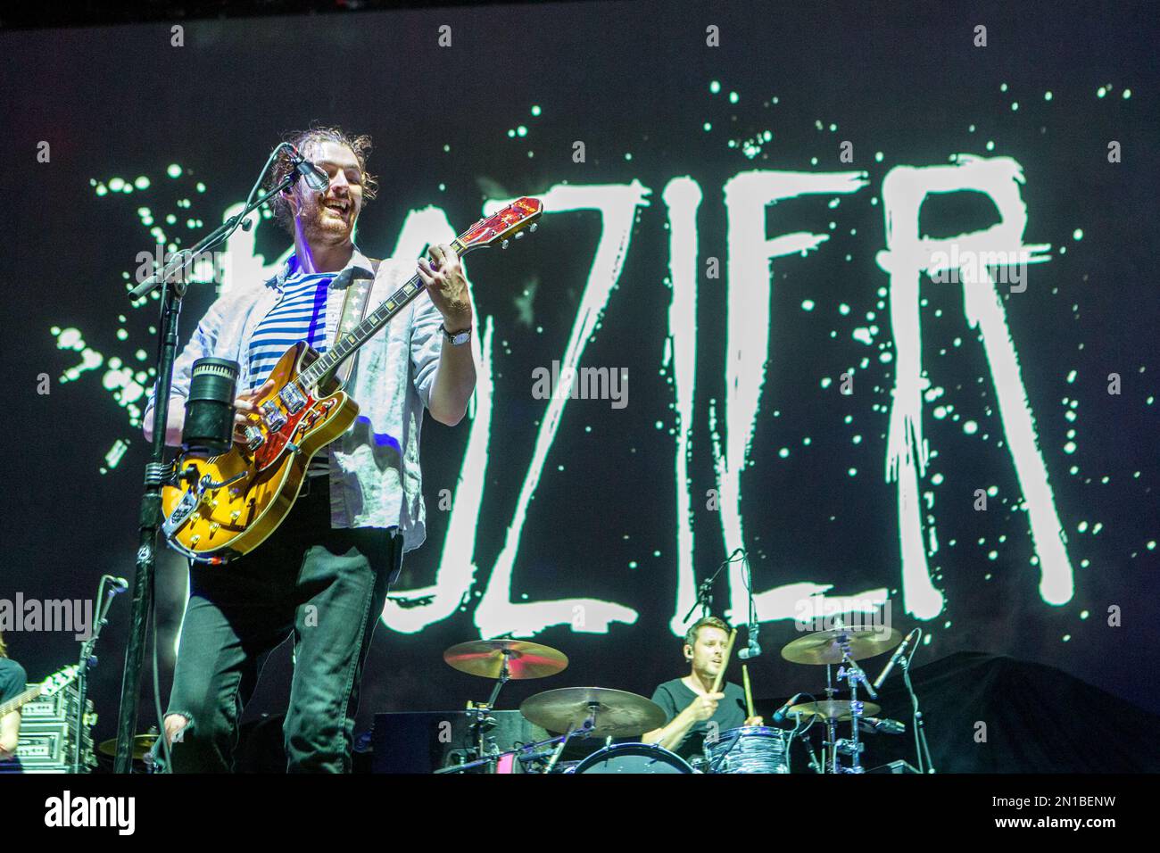 Hozier (AKA Andrew Hozier-Byrne) performs during the Life is Beautiful ...