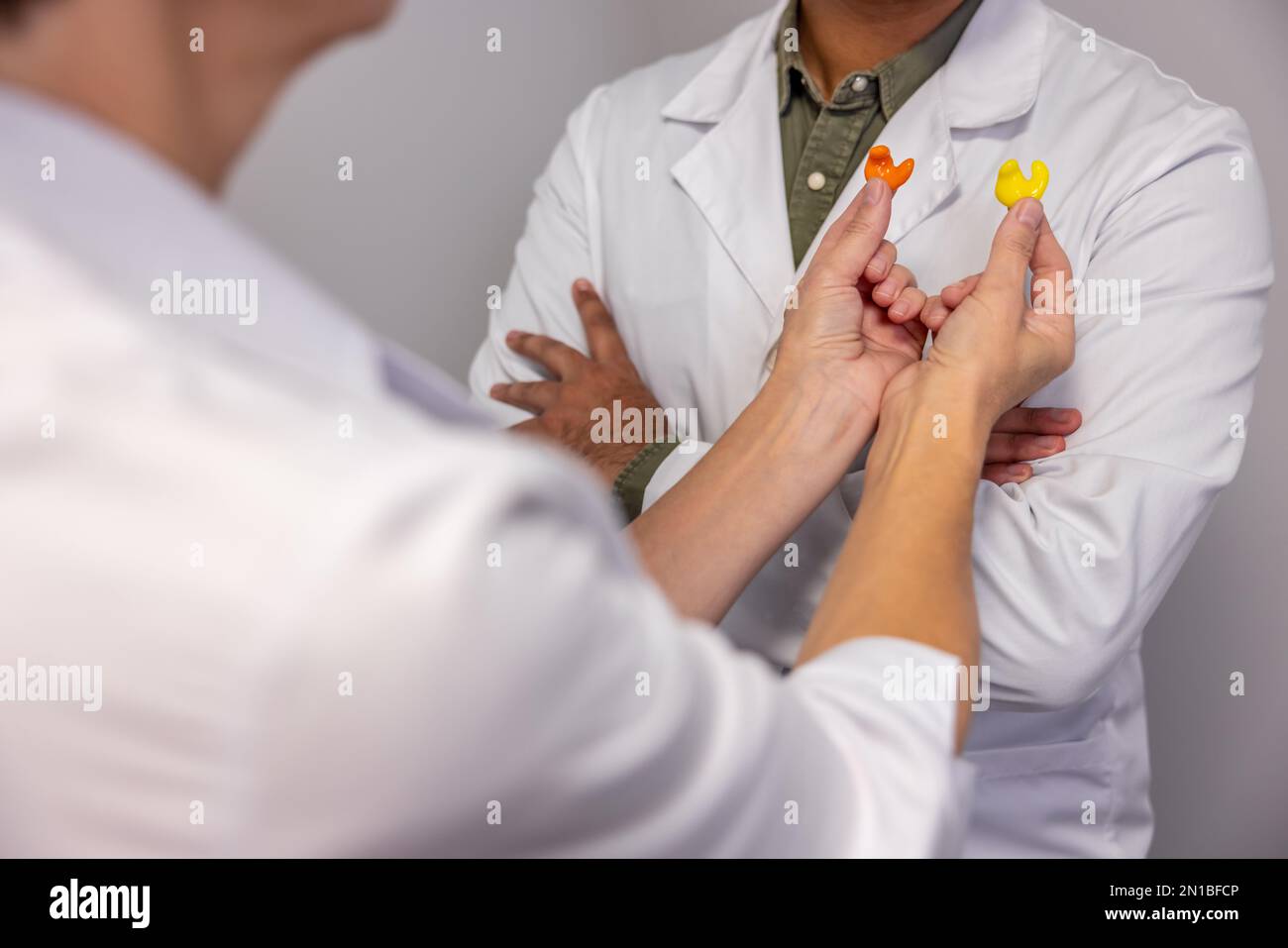 Hearing woman funnel hi-res stock photography and images - Alamy
