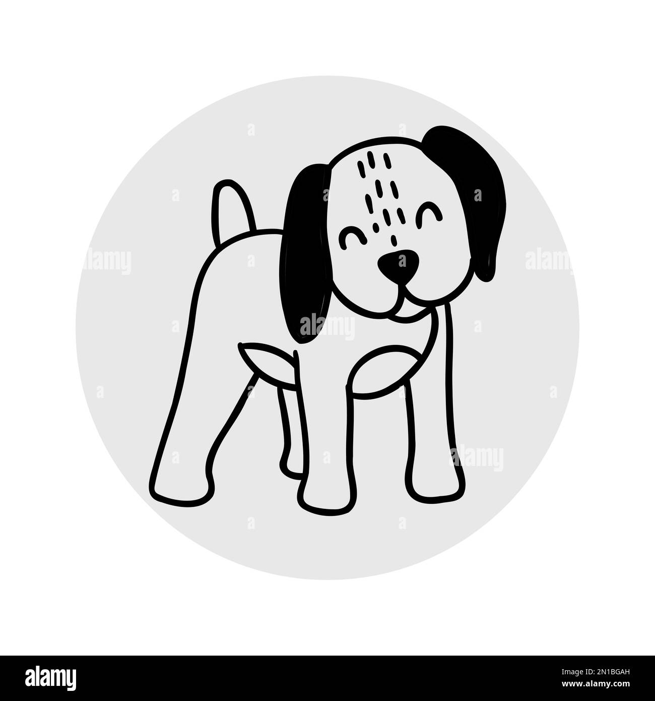 Highlight covers. Dog collection. Round icons for social media stories ...