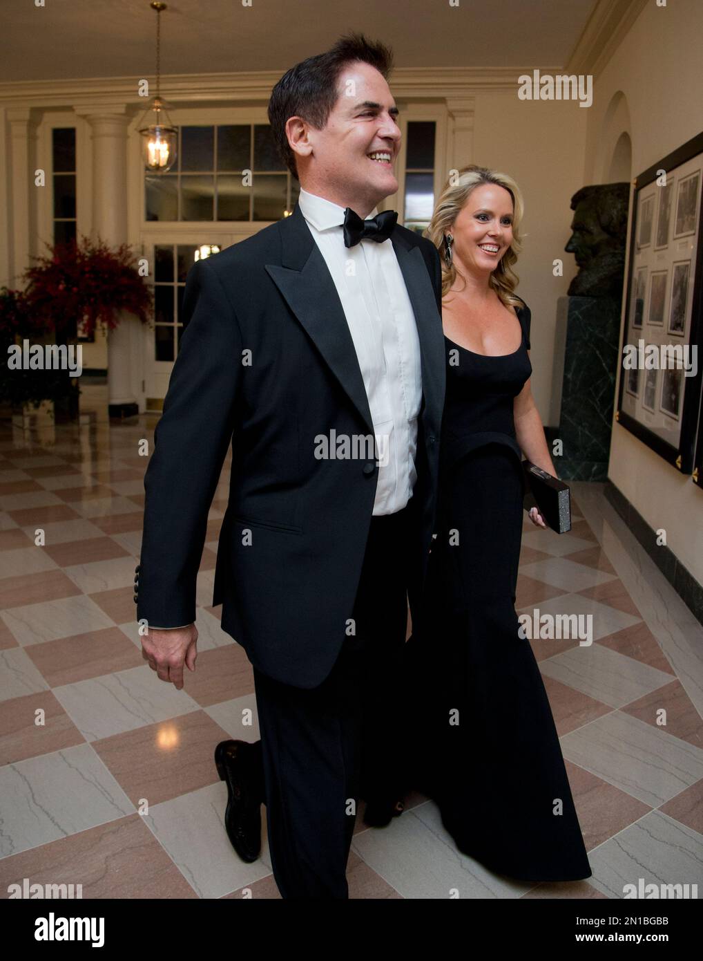 NBA's Dallas Maverick owner Mark Cuban and his wife Tiffany Cuban ...