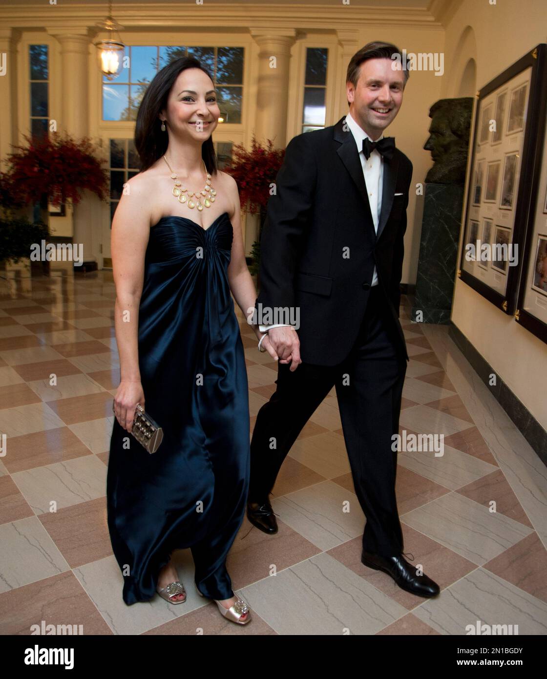 White House Press Secretary Josh Earnest and his wife Natalie Wyeth ...