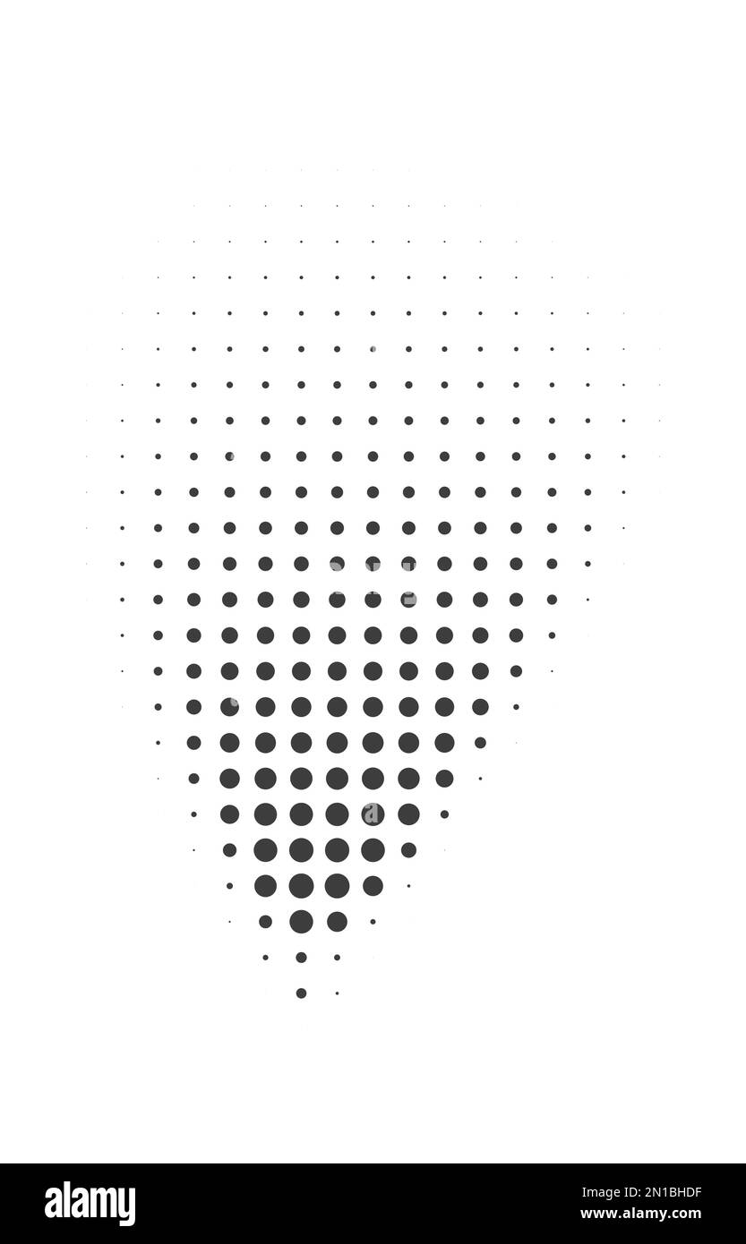 Halftone gradient shapes. Dots comic effect. Vector illustration Stock ...