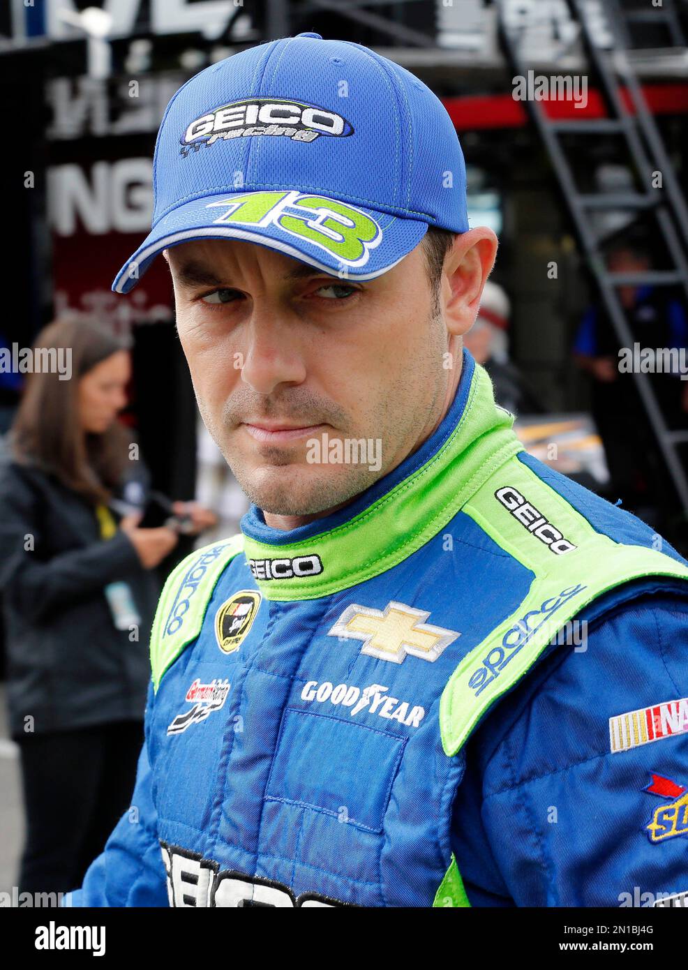 Driver Casey Mears is seen before practice for Sunday's NASCAR Sprint ...