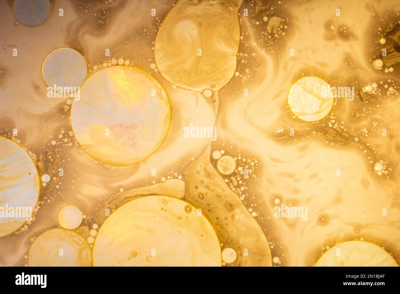 Abstract multicolor space blurred gradient background with bubbles ...