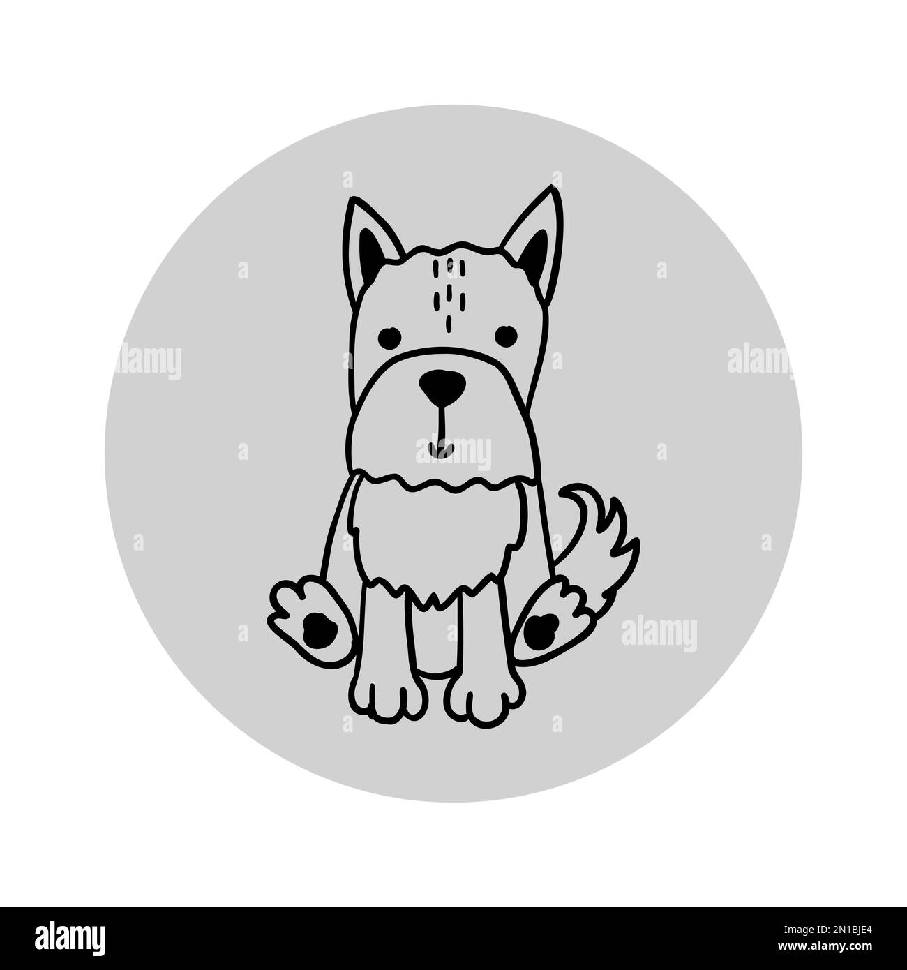 Highlight covers. Dog collection. Round icons for social media stories ...