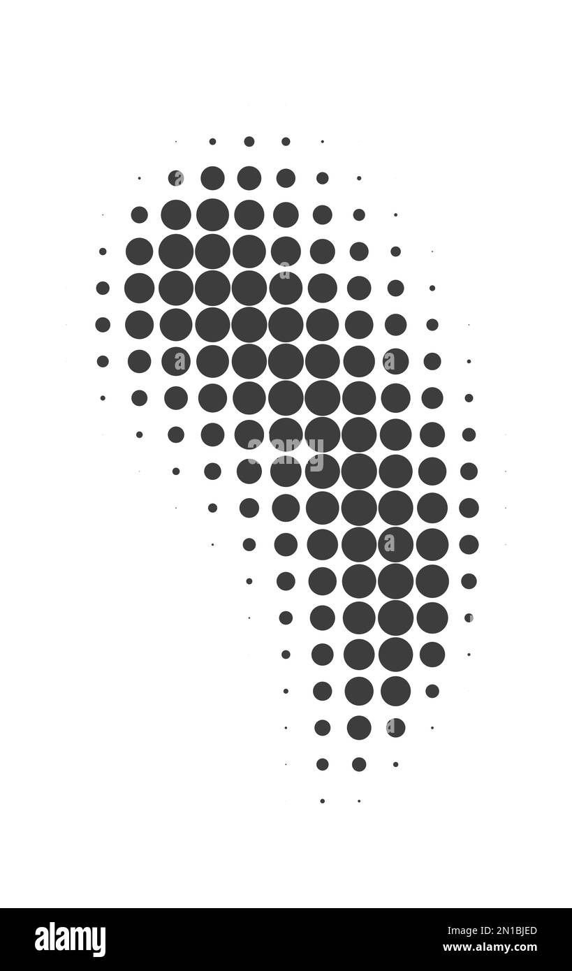 Halftone gradient shapes. Dots comic effect. Vector illustration Stock ...