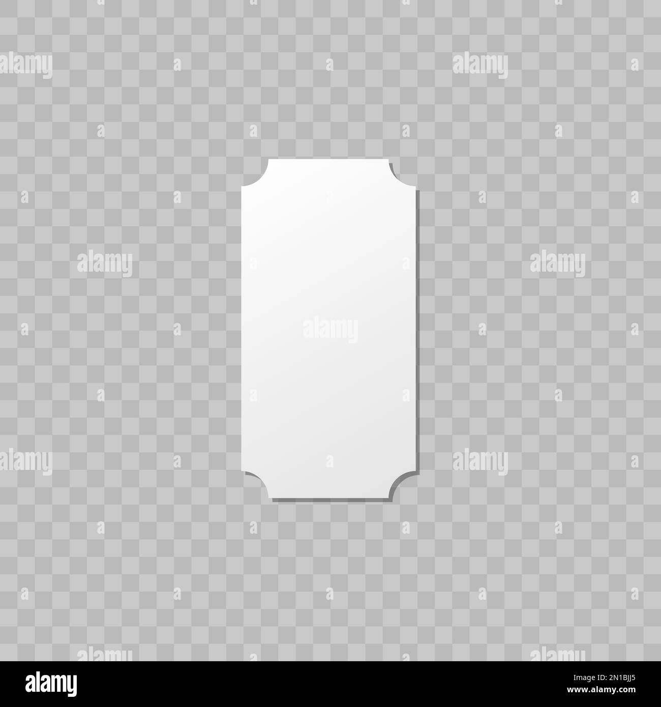 Blank ticket mockup template. Movie lottery realistic blank tickets ...