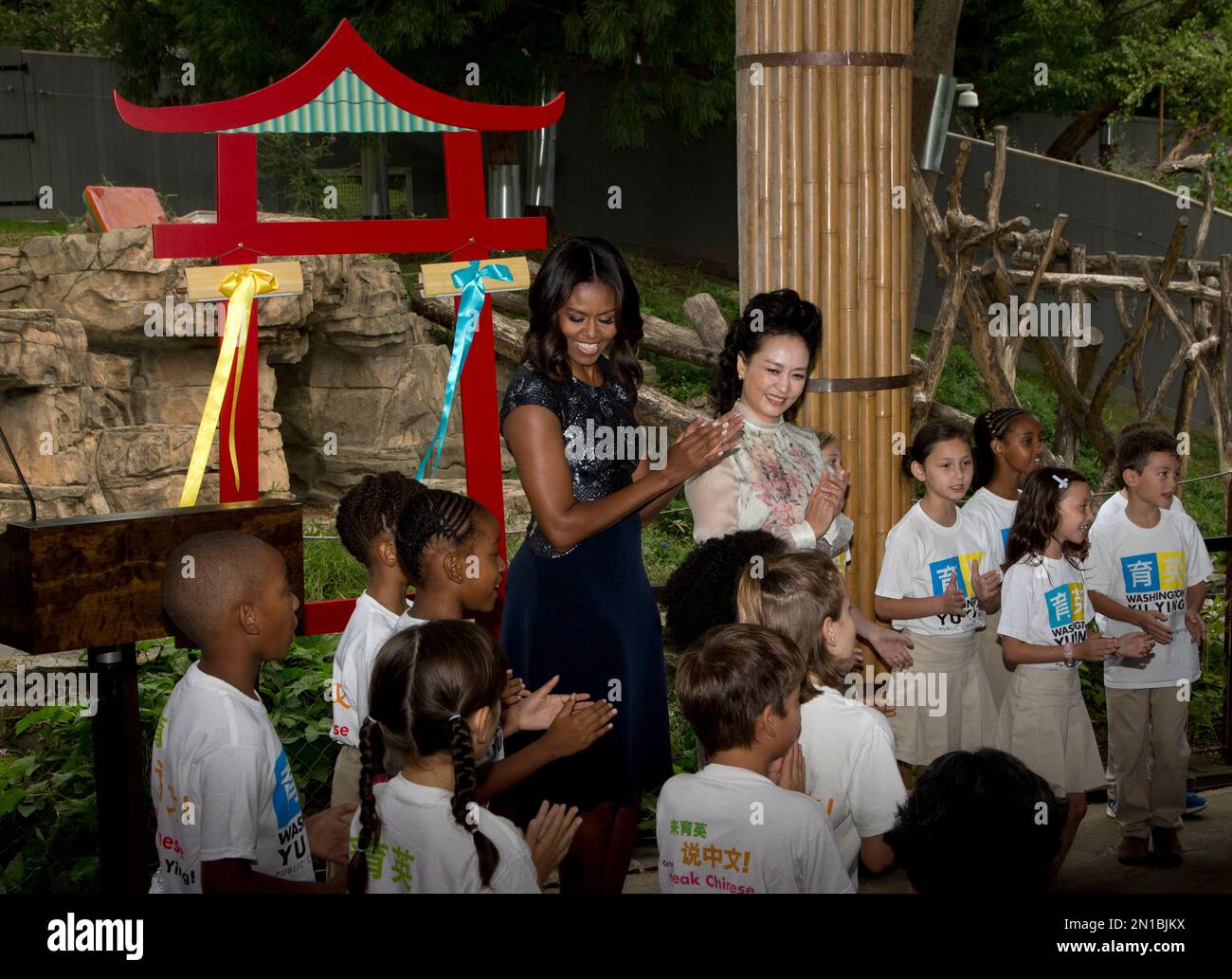 First lady Michelle Obama and China’s first lady Peng Liyuan are ...